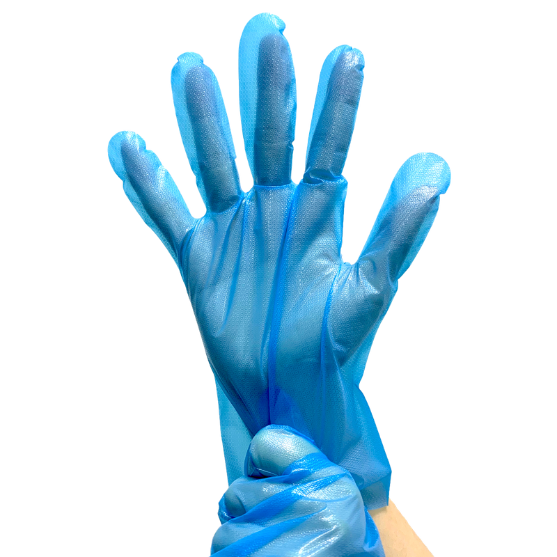 Blue Disposable TPE Thermoplastic Elastomer Gloves | Pidegree